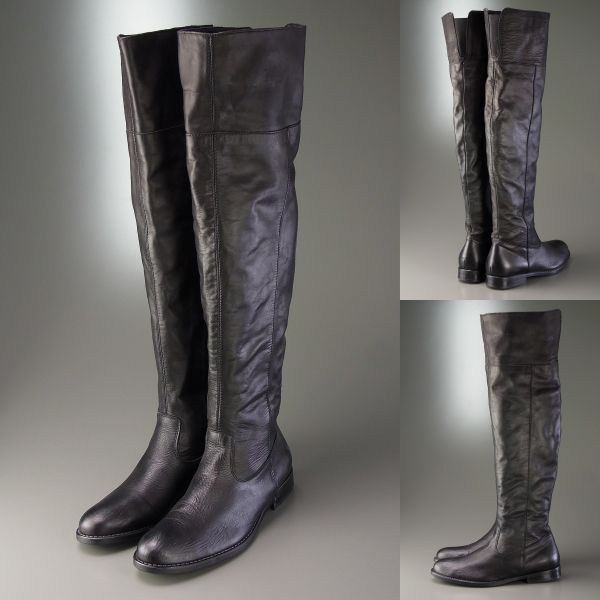 N9244アルドALDO ニーハイ/レザーロングブーツ/黒/41/25cm(ニーハイブーツ)｜売買されたオークション情報、yahooの商品情報 ...