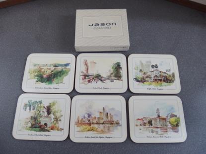 271061a メ便 Jason COASTERS コースター 6枚 SINGAPORE SCENES/インテリア(木製)｜売買された ...