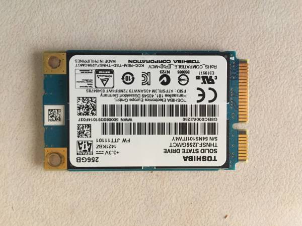 ジャンク品 TOSHIBA THNSNF256GMCT 256GB SSD mSATA(256GB～)｜売買されたオークション情報、yahoo ...