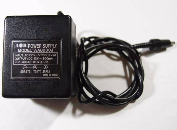 AOR 12V ACアダプター AA8000J AR8000用(受信機)｜売買されたオークション情報、yahooの商品情報をアーカイブ公開 ...