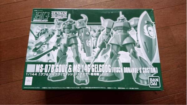 プレミアムガンダム限定 MS-07B Gouf & MS-14G Gelgoog グフ＆ゲルググ ヴィッシュ ドナヒュー専用機 プラモデル 1 ...