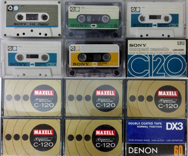 SONY MAGAZINE TAPE マガジンテープ カセットテープの元祖 AUTO-SENSOR 1968年 初期maxell DENON ...