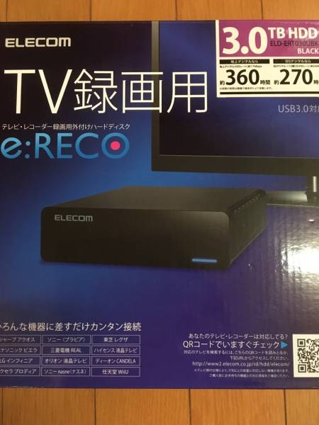 ELECOM エレコム 外付けハードデイスク USB3.0対応 ELD-ERT030UBK 1年保証あり(2TB～)｜売買されたオークション情報、yahooの商品情報をアーカイブ公開 ...