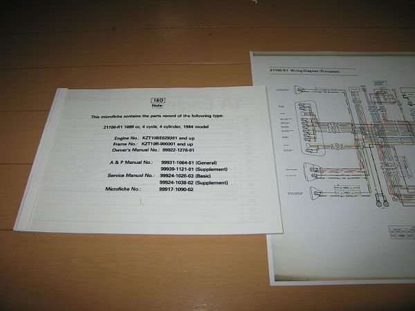 ローソンレプリカ Z1100-R1 Z1100R パーツリスト 配線図付(カワサキ)｜売買されたオークション情報、yahooの商品情報を ...