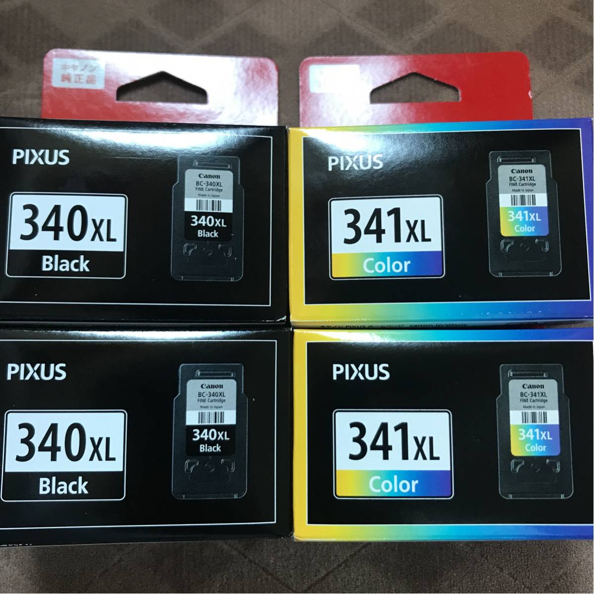 Canon PIXUS FINEカートリッジ ブラック 3色カラー 341XL 340XL(キヤノン)｜売買されたオークション情報、yahoo ...