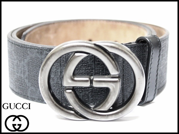 CUCCI グッチ インターロッキング バックルベルト GGプラスブラック 85cm(ベルト)｜売買されたオークション情報、yahooの商品情報をアーカイブ公開 - オークファン（aucfan ...