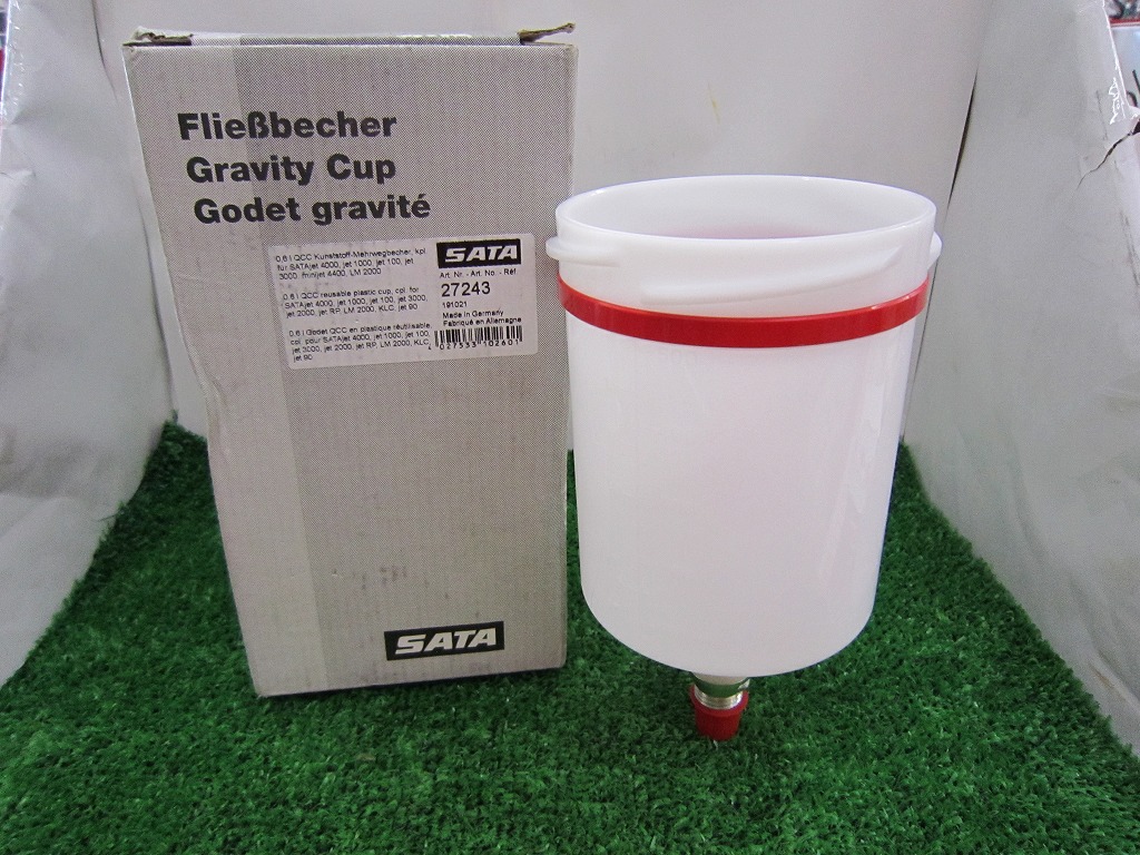 フタ欠品 SATA サタ プラスチックカップ 27243 SATAjet用 QCCカップ 0.6L(エアーガン)｜売買されたオークション情報 ...