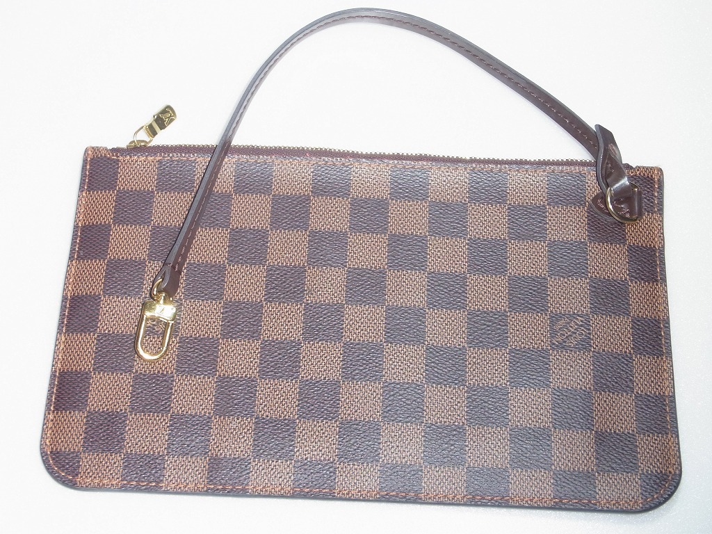 極 ポーチのみ出品 ヴィトン N41358 ネヴァーフルMM LOUIS VUITTON ダミエ 付属品 ポーチ 小物 LV(ショルダーバッグ ...