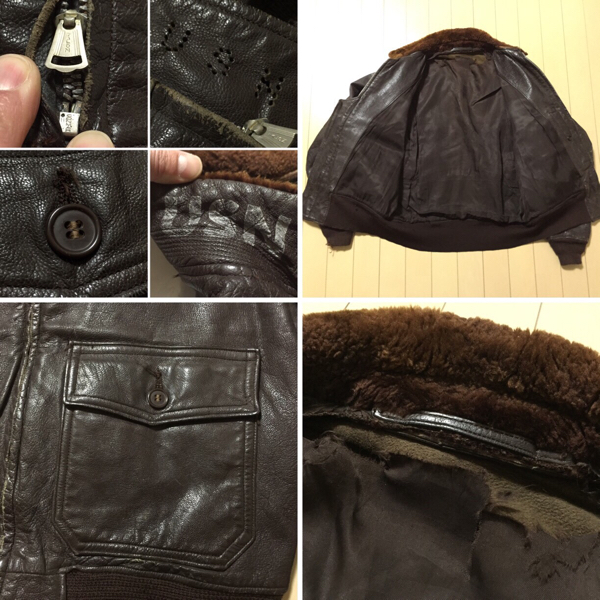 40S 50S U.S.NAVY M422A フライトジャケット 実物 / ビンテージ オリジナル 40年代 50年代 USN USAF A ...