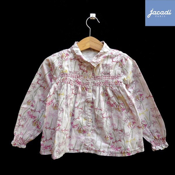 シリーズ フランス高級子供服 JACADI 4才 高級リバティ花柄スモック刺繍ブラウス(90（85～94cm）)｜売買されたオークション情報、yahooの商品情報をアーカイブ公開 ...
