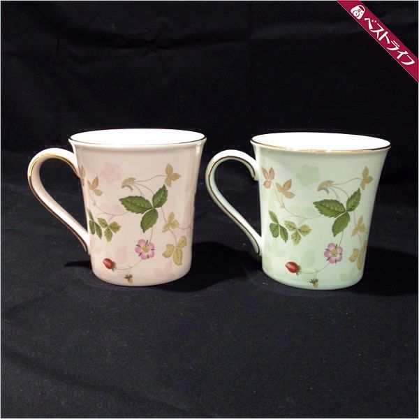 1円 品 本物 ウェッジウッド ワイルドストロベリー マグカップ ケーキ皿 セット 箱付き 024(ウェッジウッド)｜売買されたオークション情報、yahooの商品情報をアーカイブ公開 ...