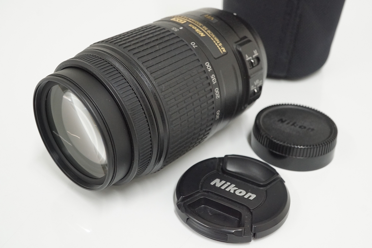 CP0901 Nikon 交換レンズ AF-S DX NIKKOR 55-300mm f/4.5-5.6G ED VR 超 超望遠ズームレンズ 手ブレ補正 完動品 1円 K(ニコン)｜売買され ...