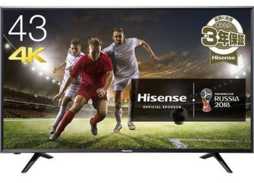 Hisense 43型 N3000 4K(液晶)｜売買されたオークション情報、yahooの商品情報をアーカイブ公開 - オークファン（aucfan.com）