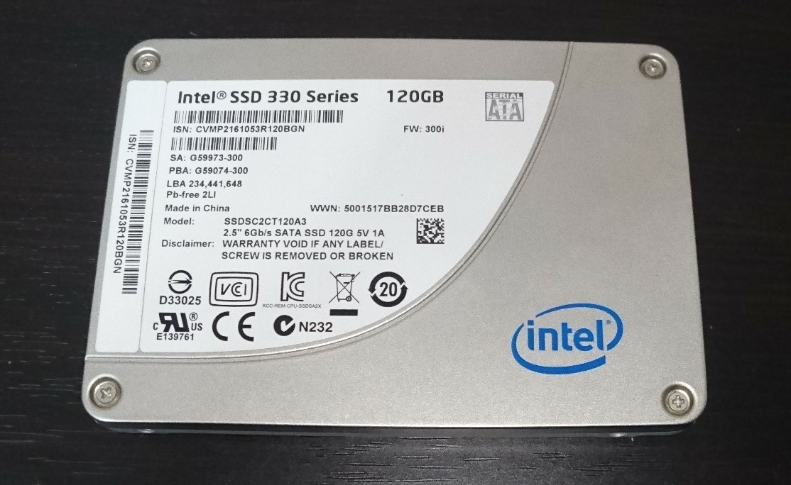 Intel SSD 330 Series Maple Crest 120GB MLC 2.5inch 9.5mm Reseller Box ...