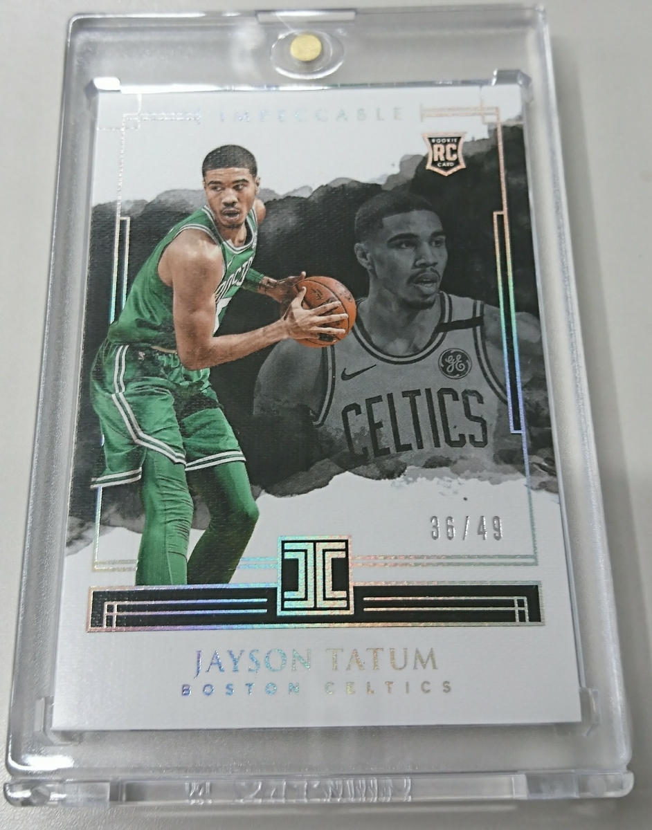 2017-18 PANINI IMPECCABLE Jayson Tatum Base RC 36/79 CELTICS #1円スタート(その ...