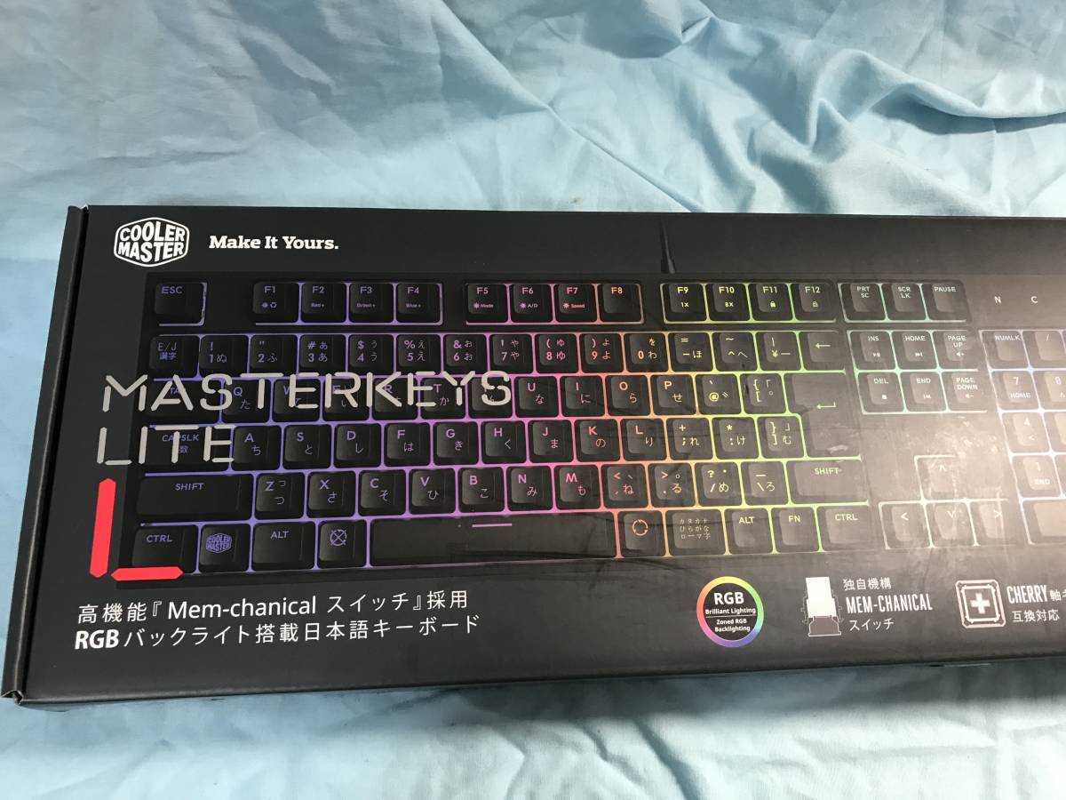 Cooler Master MasterKeys Lite L RGBバックライト搭載 日本語配列キーボード(USBキーボード)｜売買された ...