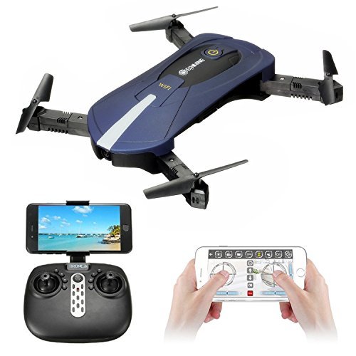 色ブルー EACHINE E52 ドローン カメラ付き 小型 720P 200万画素 HD カメラ 空撮 自撮り スマホ 操作可(トイラジコン ...