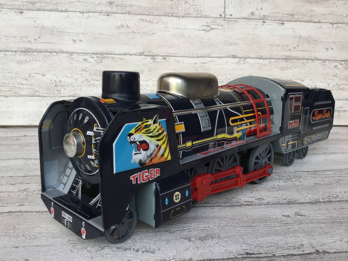DAIYA ダイヤ ブリキのおもちゃ 蒸気機関車 Tiger Train タイガートレイン 7630 日本製(鉄道)｜売買されたオークション ...