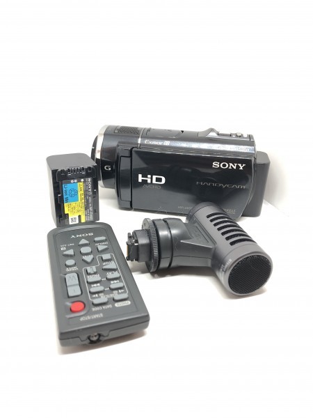 SONY ソニー ハンディカム HDR-CX520 / バッテリー2つ リモコン ECM-HST1 ステレオマイクロホン 付き(ソニー)｜売買 ...