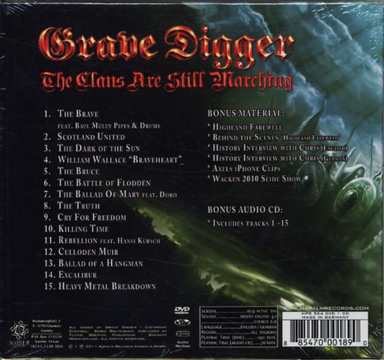 M806 GRAVE DIGGER THE CLANS ARE STILL MARCHING 1DVD+1CD 輸入盤(一般)｜売買された ...