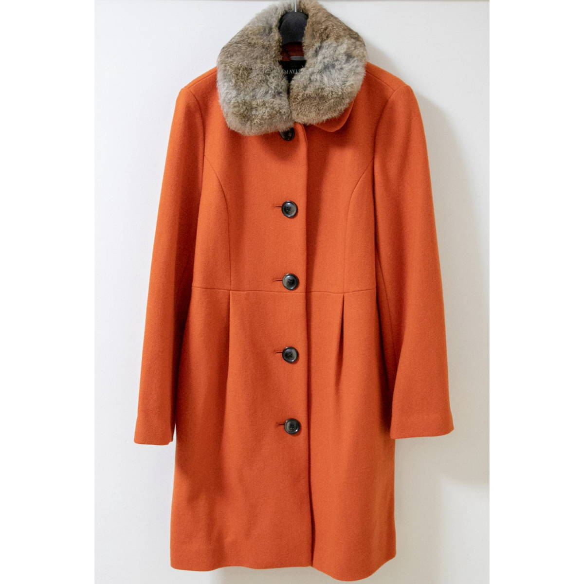 MAYLEAF ロングコート 11号 レディース ファー付き オレンジ(Lサイズ)｜売買されたオークション情報、yahooの商品情報を ...