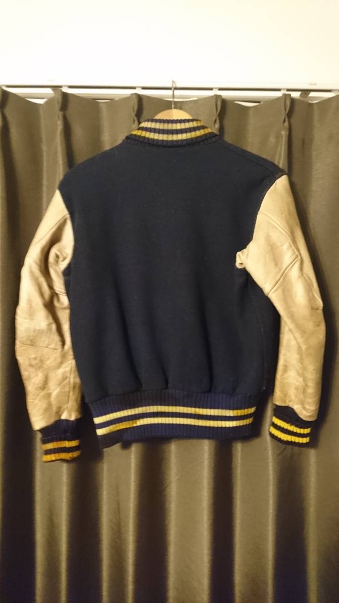 UCLA 60s 70s ヴィンテージ スタジャン LASLEY KNITTING CO / チャンピオン リーバイス RRL YALE ...