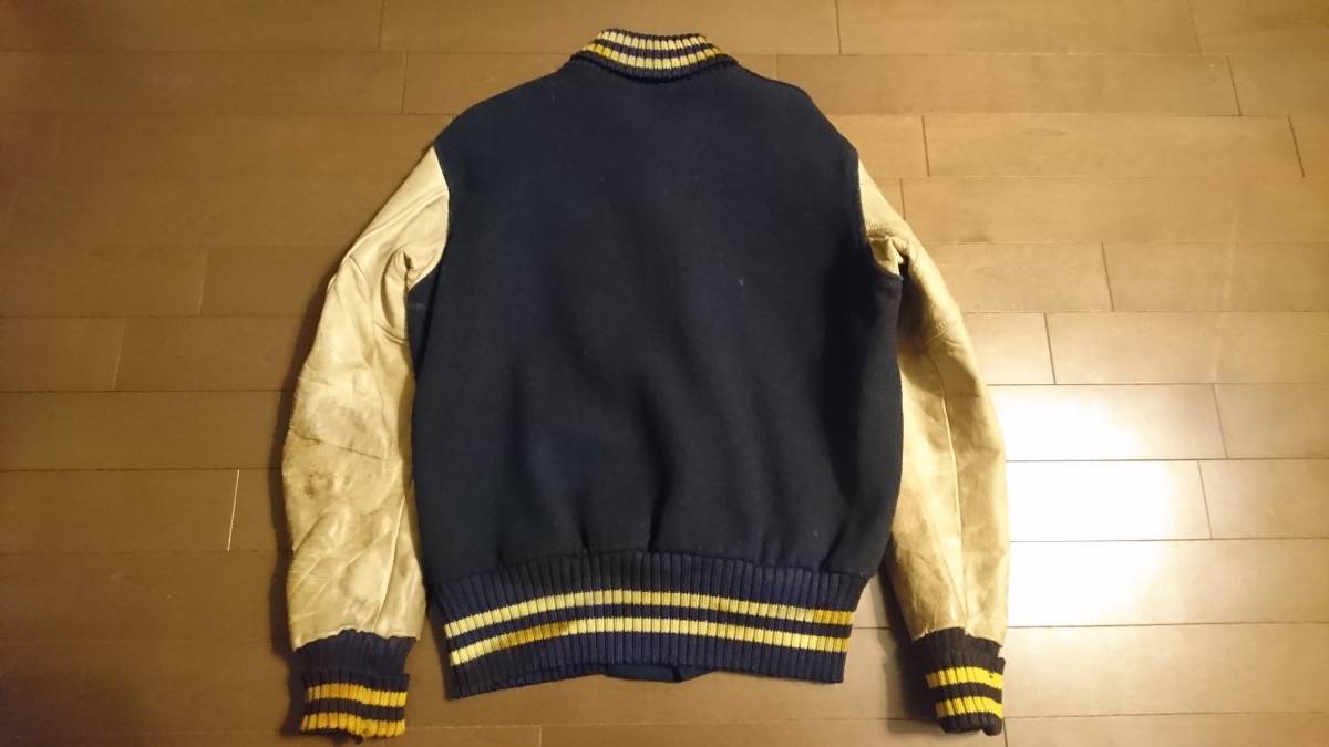 UCLA 60s 70s ヴィンテージ スタジャン LASLEY KNITTING CO / チャンピオン リーバイス RRL YALE ...
