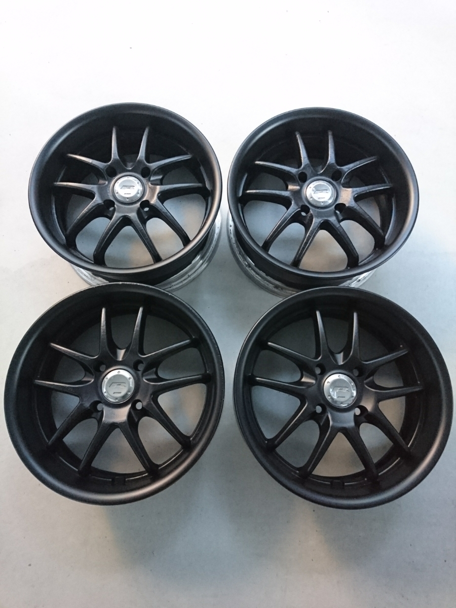 WORK-MEISTER-S2/ワークマイスターS2.14×5.5Jオフ40.業者 つや消しブラック塗装後 . ハンコックヴェンタス ...