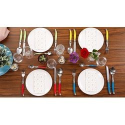 数量限定 FlyingColors Laguiole ステンレス製食器34点セット 色違いハンドル 木製ギフ(その他)｜売買されたオークション ...