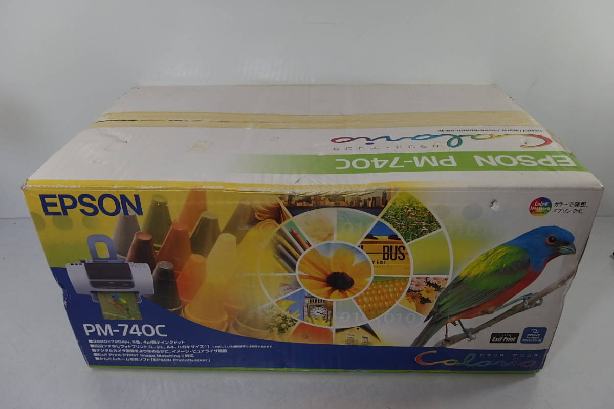 EPSON エプソン A4~ハガキ対応 6色 カラリオ インクジェット プリンター PM-740C(A4プリンタ)｜売買されたオークション情報、yahooの商品情報をアーカイブ公開 ...