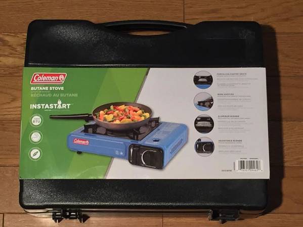 難あり US Coleman コールマン 卓上 カセット ガス コンロ ヴィンテージブルー 風防付き 野外使用可(カセットボンベ)｜売買されたオークション情報、yahooの商品情報をアーカイブ ...