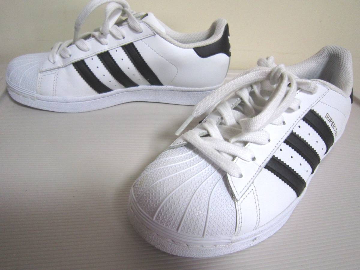 アディダス スーパースター ウィメンズ C77153 白黒レザー 金ベロ wm23cm US6 adidas SUPERSTAR W 2016 ...
