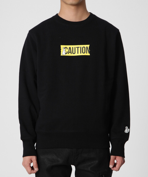 名作 FR2 ボックスロゴ クルーネック スウェット トレーナー CAUTION エフアールツー XL BLACK(XLサイズ以上)｜売買されたオークション情報、yahooの商品情報を ...
