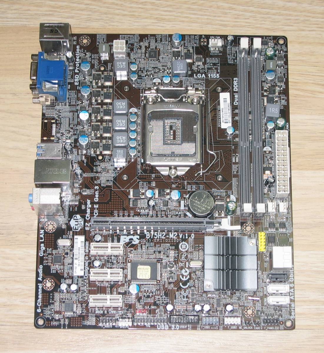 UNITCOM PC工房 /ECS社 Micro-ATX B75H2-M2 V：1.0 B75チップセット/LGA1155 完動品(PC/AT ...