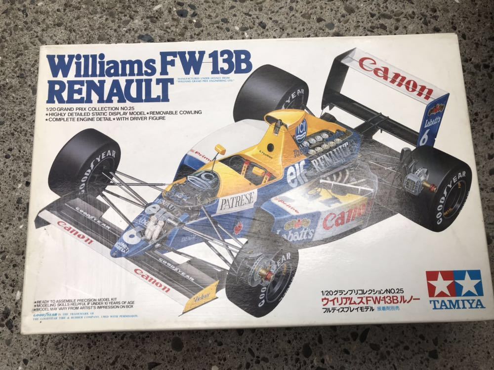 Williams FW 13B RENAULT プラモデル ウィリアムズ ルノー 長期保管品 未組立 1/20 タミヤ(フォーミュラ)｜売買さ ...