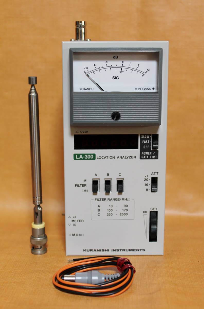 クラニシ LA-300 ロケーションアナライザー 10 2500MHz 周波数カウンター＆電界強度計 アンテナの測定に 無線機用(アンテナ ...