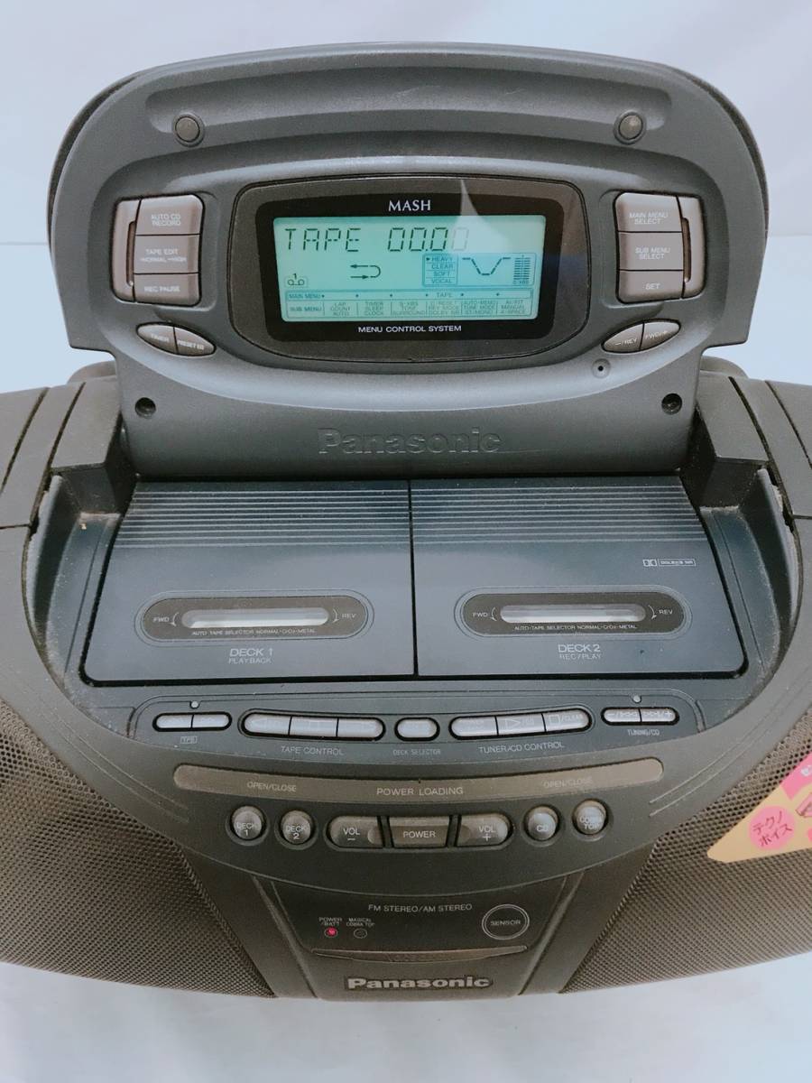 NN02 Panasonic コブラトップ CDラジカセ RX-DT95 ブラック 通電確認済み(ラジカセ)｜売買されたオークション情報 ...