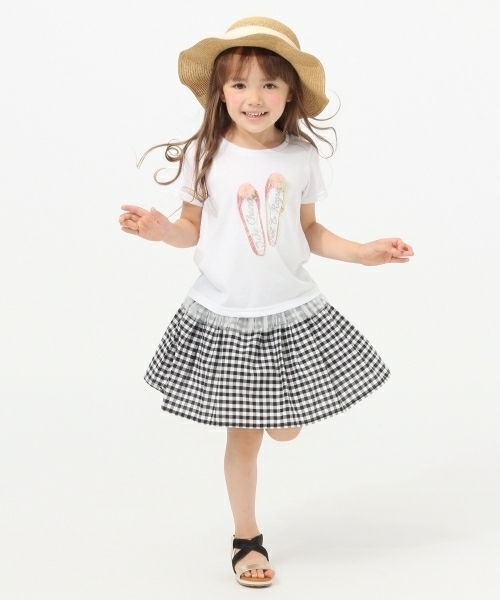 GLOBALWORK ギャザーボリュームスカート 定価2 160円 120 130 黒×白 ギンガムチェック キッズ 女の子 グローバルワーク(130（125～134cm）)｜売買された ...