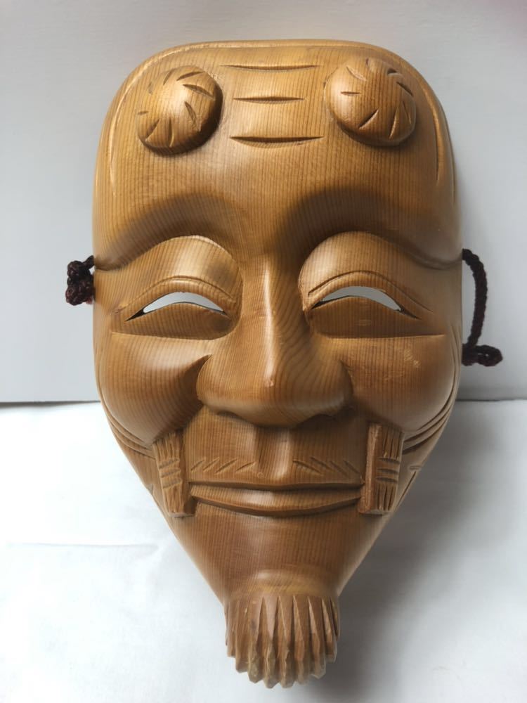 何/ /能面/お面/木彫り/翁/能面師/壁掛け/紐付き/N8-43S(木工、竹工芸)｜売買されたオークション情報、yahooの商品情報をアーカイブ公開 - オークファン（aucfan.com）