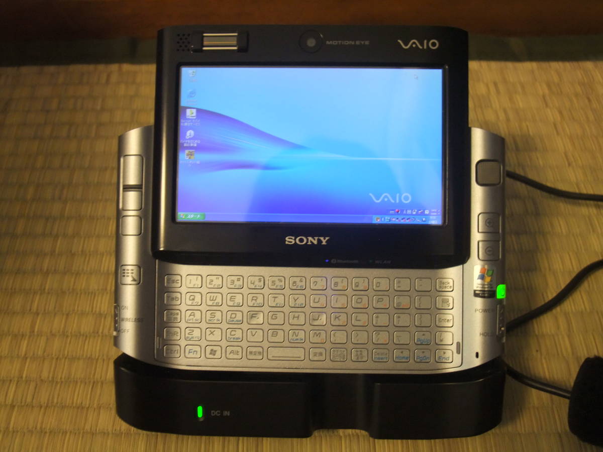 SONY / ソニー VAIO VGN-UX90PS windows XP HDD:30GB メモリー:512MB｜ソニー