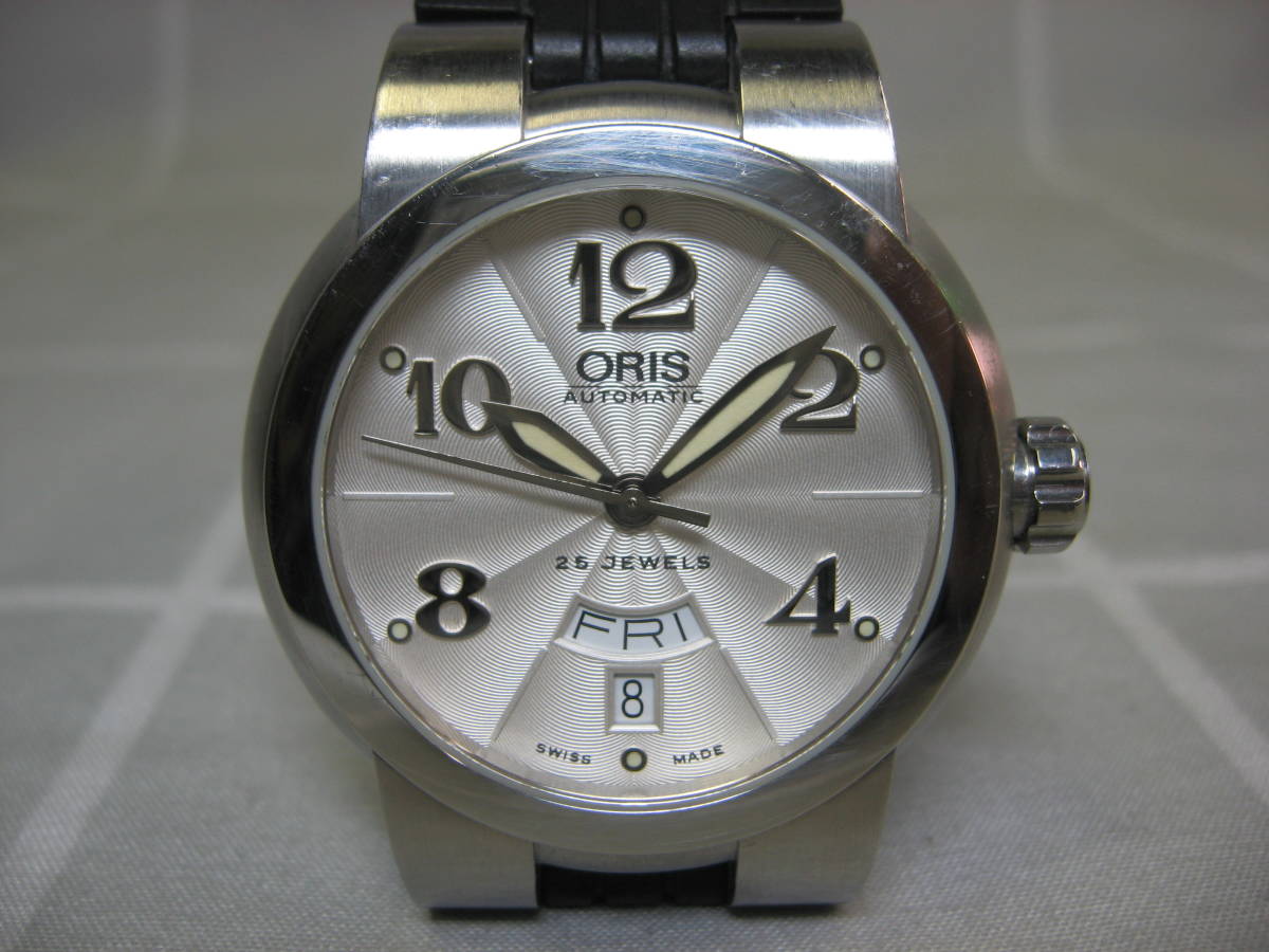 ORIS オリス TT1 7517-41 デイデイト 自動巻き 裏スケ ラバーベルト 品 動作良好(オリス)｜売買されたオークション情報 ...