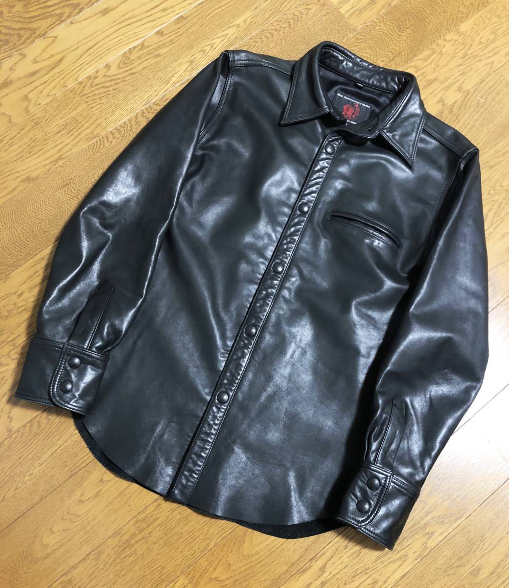 REDMOON 10TH ANNIVERSARY 1000着限定 オールレザーシャツ 40 牛革 10周年 ブラック レッドムーン(その他)｜売買されたオークション情報、yahooの商品情報を ...
