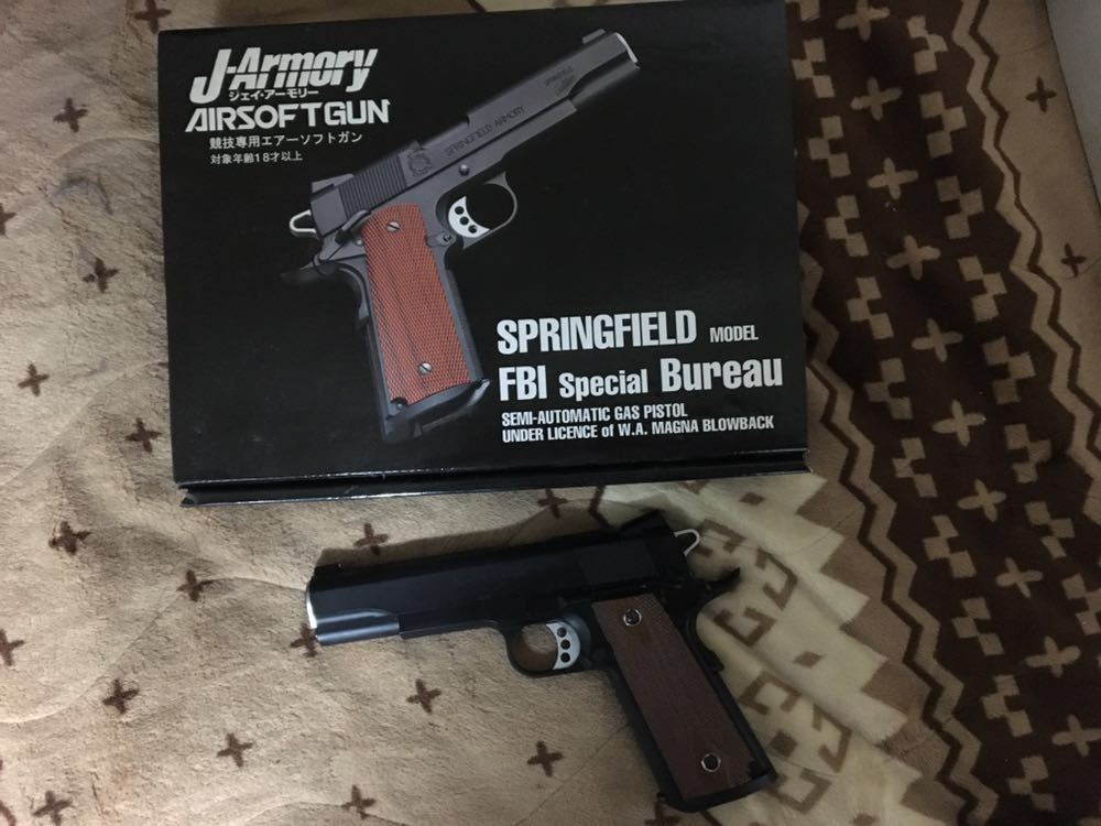 スプリングフィールド J-Armory M1911 コルトガバメント FBI スペシャルビューロー 訳あり(ガスガン)｜売買されたオークション ...