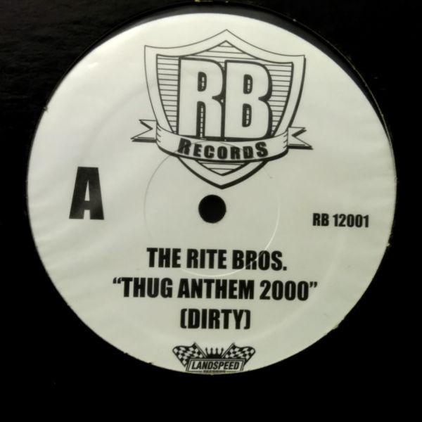 12inchレコード THE RITE BROS. / THUG ANTHEM 2000(ラップ、ヒップホップ)｜売買されたオークション情報 ...