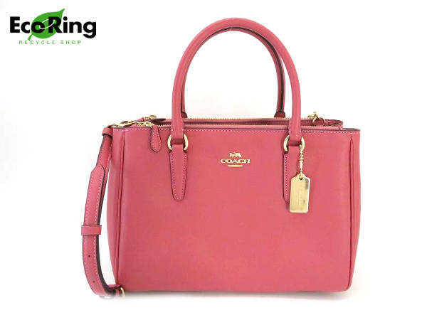 1円 超 コーチ F44958 サリー キャリーオール 2WAY レザー ハンドバッグ ピンク BR959(ハンドバッグ)｜売買された ...