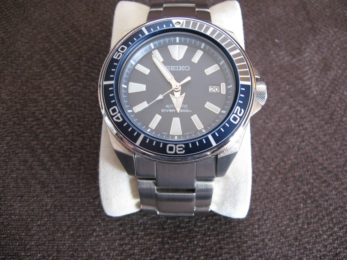 SEIKO PROSPEX Diver‘s 200M ”Samurai” Deep Blue Dial 自動巻 SRPB49K1 メンズ ...