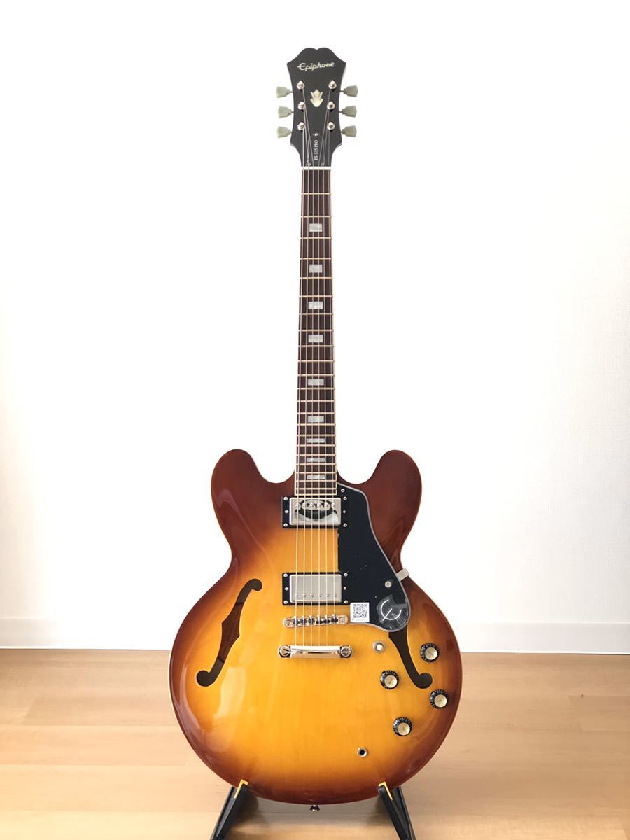Epiphone Limited ES-335 Pro Iced Tea ローズ指板 Gibson 風Mod Graphtechナット ...