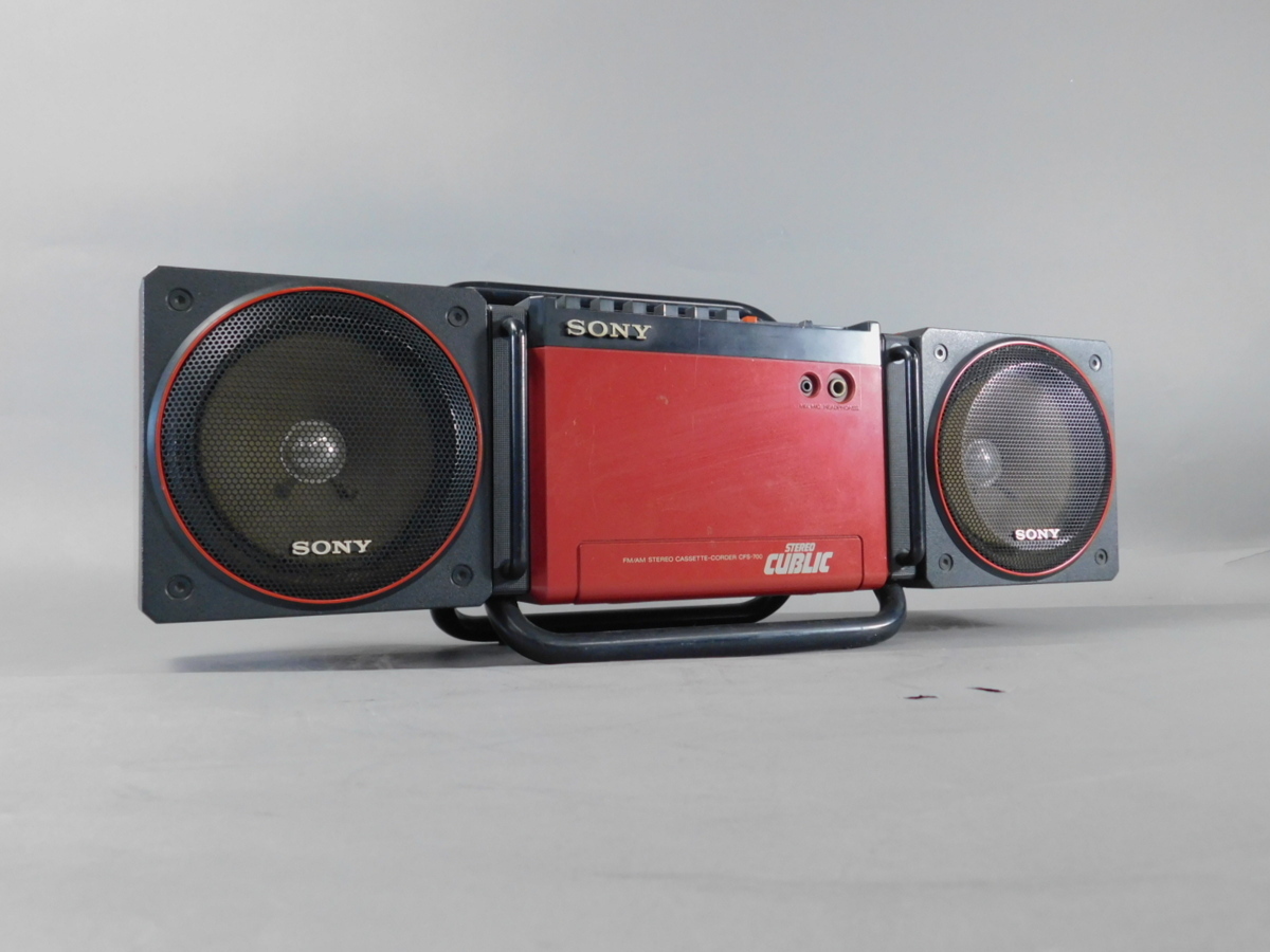SONY ソニー STEREO CUBLIC FM/AM ステレオラジカセ CFS-700 レトロ アンティーク 現状品 g19120440 ...