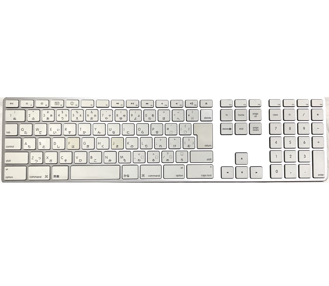 Mac マック APPLE アップル 純正 Keyboard JIS キーボード テンキー 日本語 A1243 キートップ バラ売り 1コ 管 ...