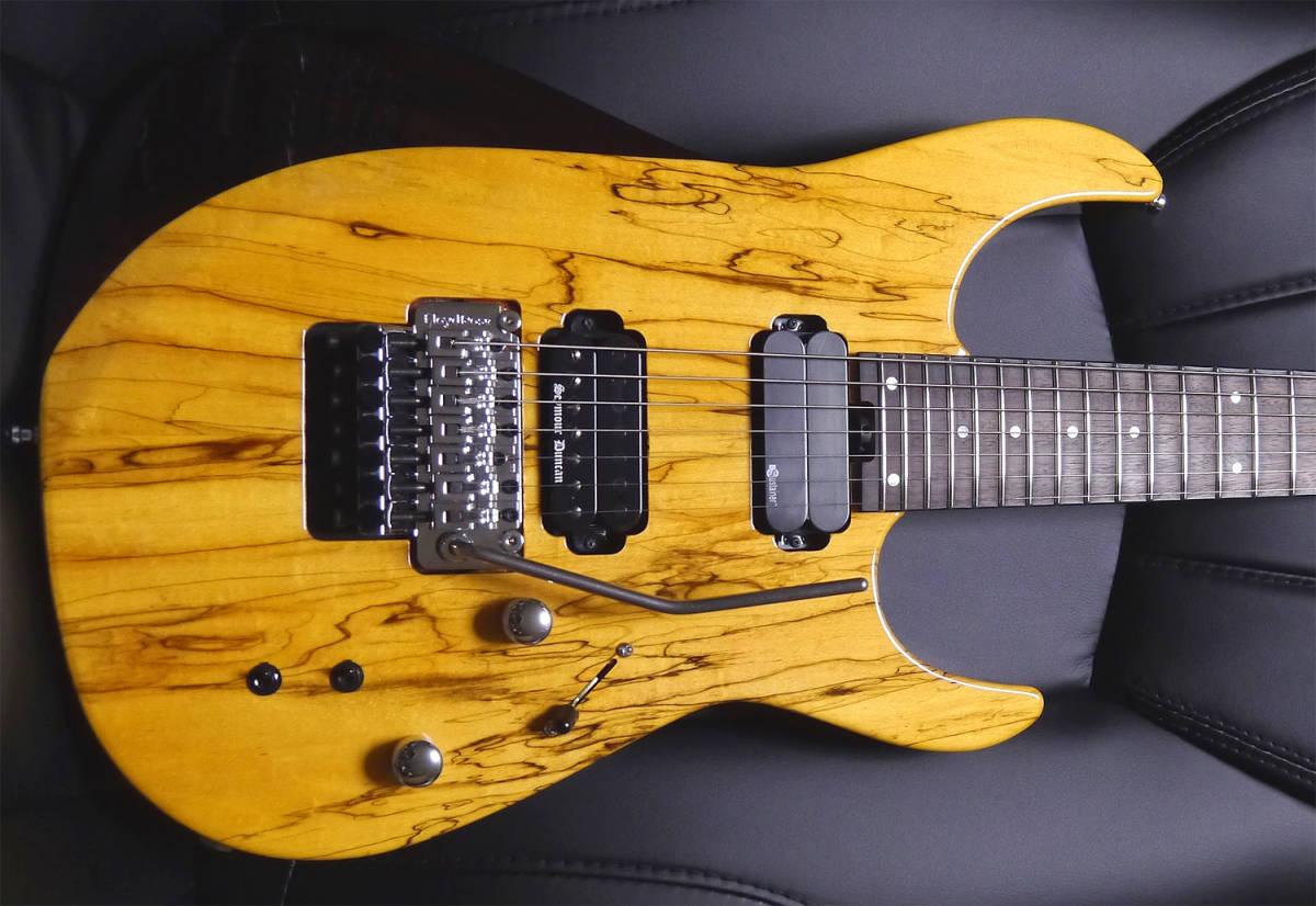 7弦 サスティナー ステンレスフレット FERNANDES FR-7 SUS SPALTED Sustainer Jescar(フェルナンデス ...